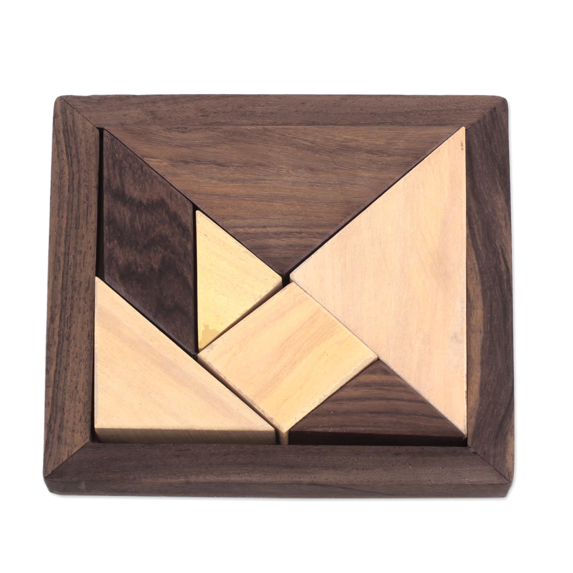 Novica Geometric Muse Wood Puzzle - Wayfair Canada