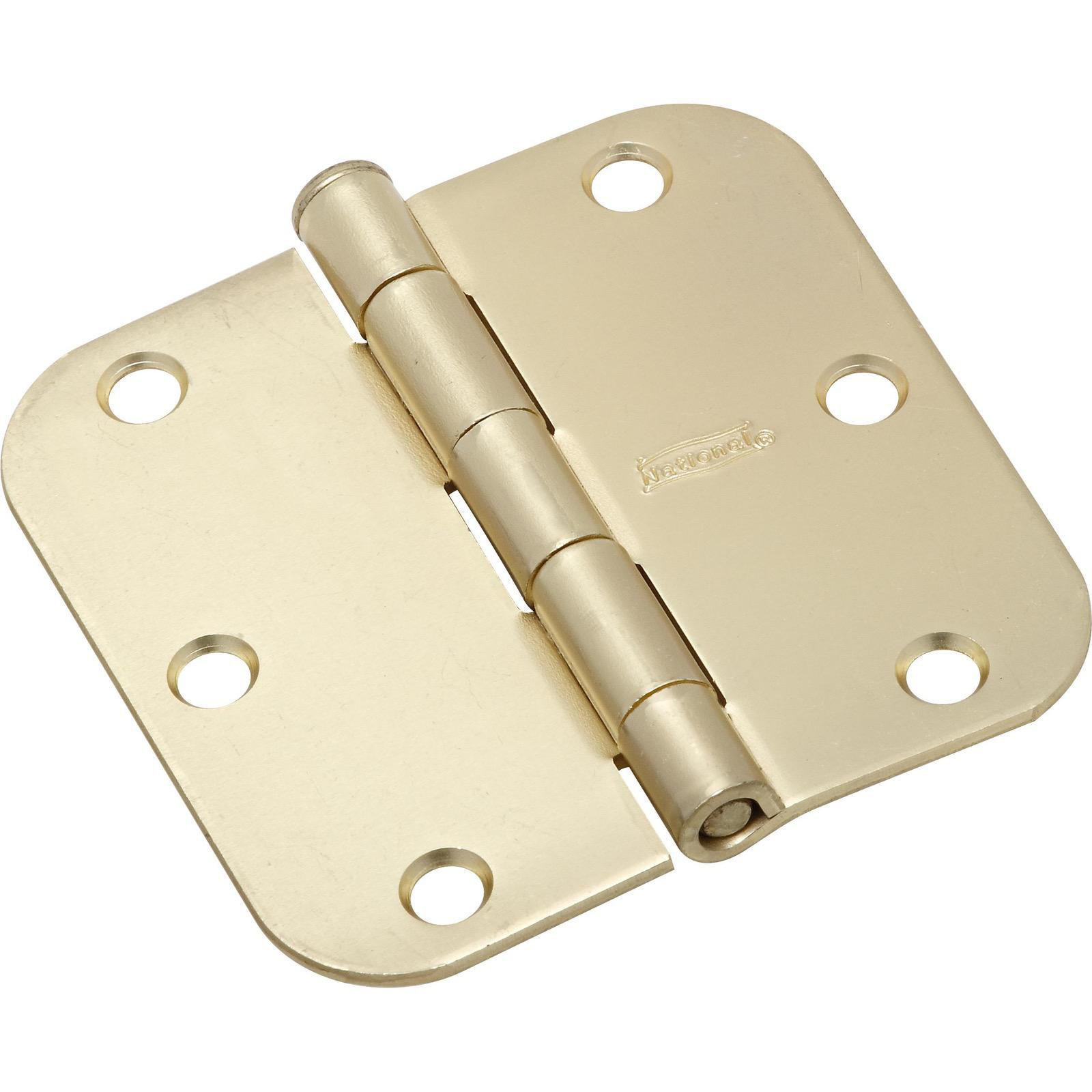 National Hardware 5/8 Radius Corner Door Hinge, 3-1/2 Inches, Polished ...