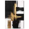 Art Remedy Golden Contrast I Canvas Gold Leaf Wall Art by Art Remedy ...