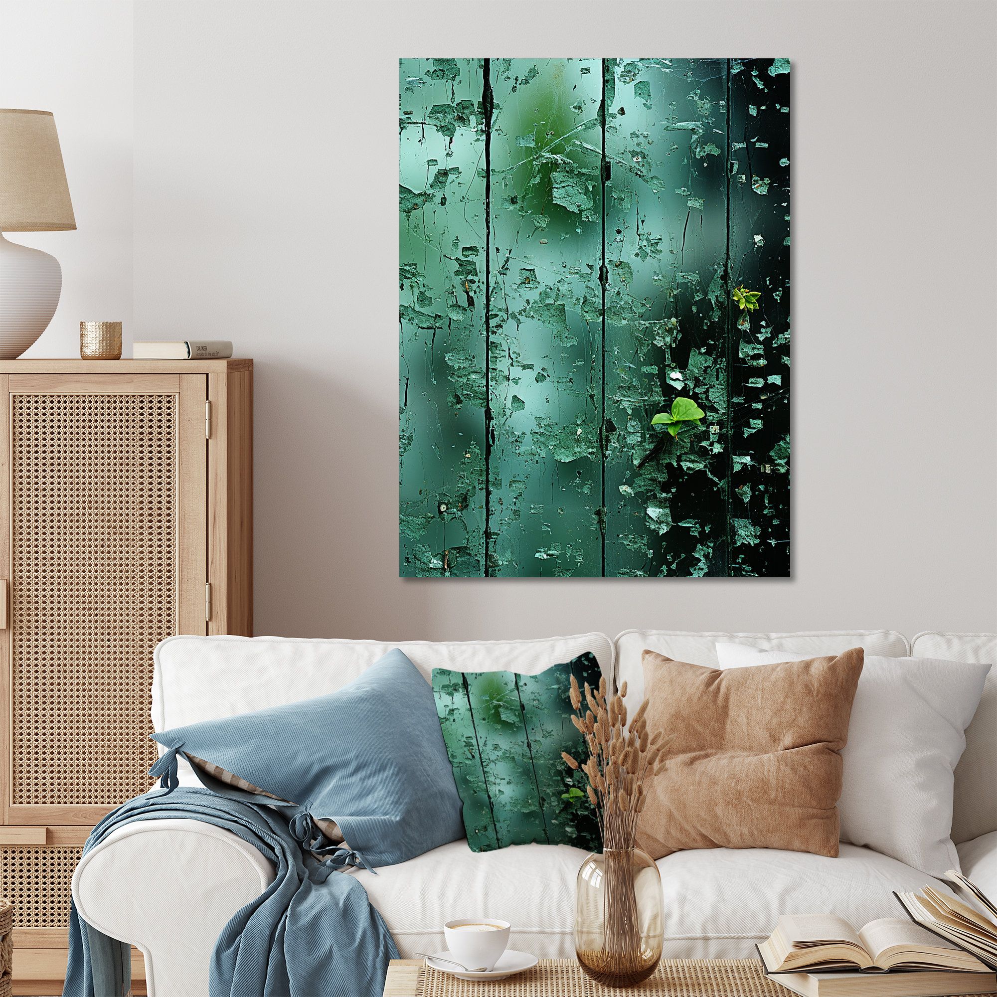 Ivy Bronx Abstract Jungle Gardens Window View - Jungle Metal Wall Art ...
