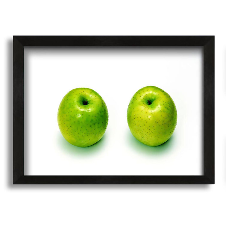 Brayden Studio Apple Twins - Single Picture Frame Photograph on Canvas ...