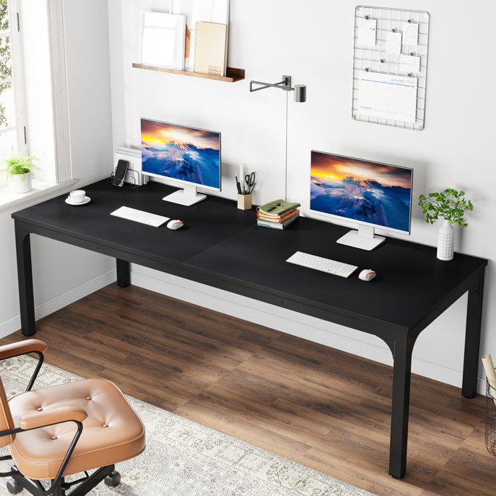Ebern Designs Pallas 78.74'' Extra Long Double Computer Desk for ...