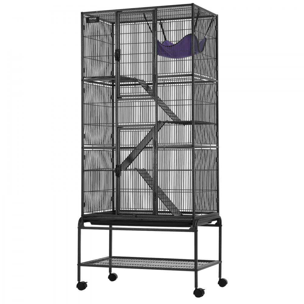 Tucker Murphy Pet™ 69" Metal Small Animal Cage 4-Tier Rolling Ferret ...