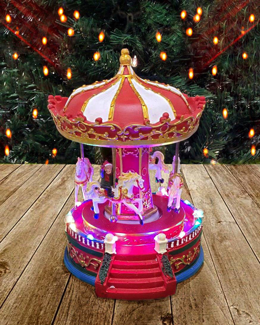 Astoria Grand Carrousel de Noël - petit. Village de Noël F07M3-1-FQ22011 - Wayfair Canada
