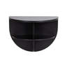Millwood Pines Balmuth Half-Circle Wooden Floating Side Table | Wayfair
