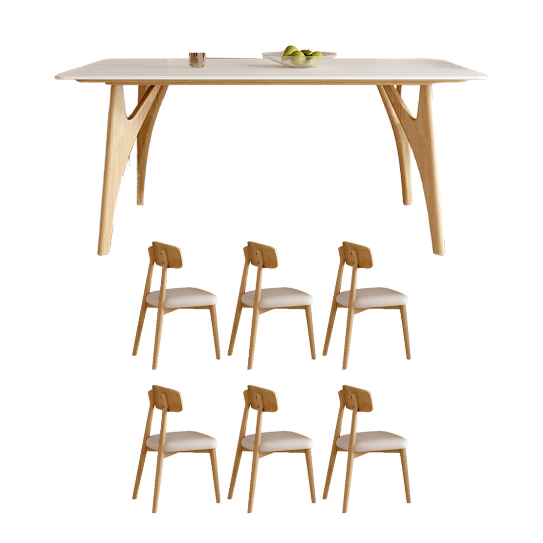 Beicang Home All Solid Wood Rock Slab Dining Table | Wayfair