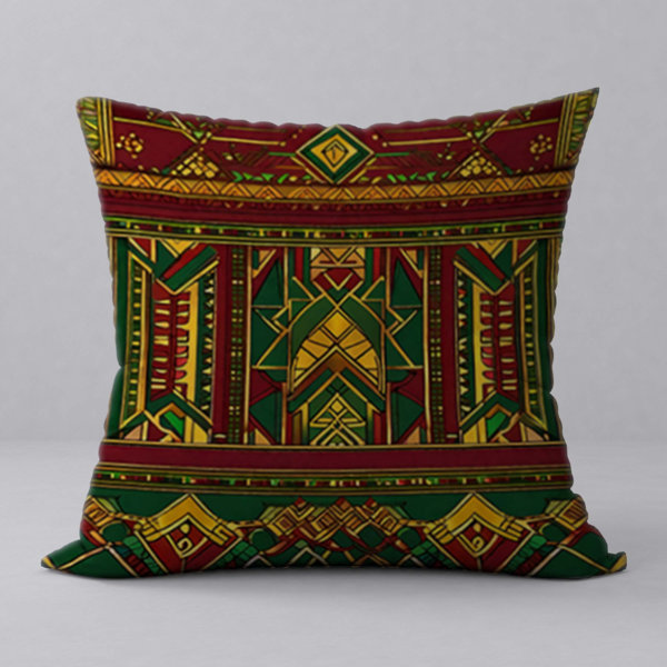 Bungalow Rose Alieda Abstract Reversible Throw Pillow | Wayfair