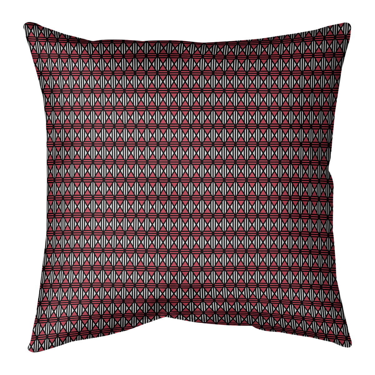 ArtVerse Katelyn Elizabeth Lined Diamonds Cotton Throw Pillow | Wayfair
