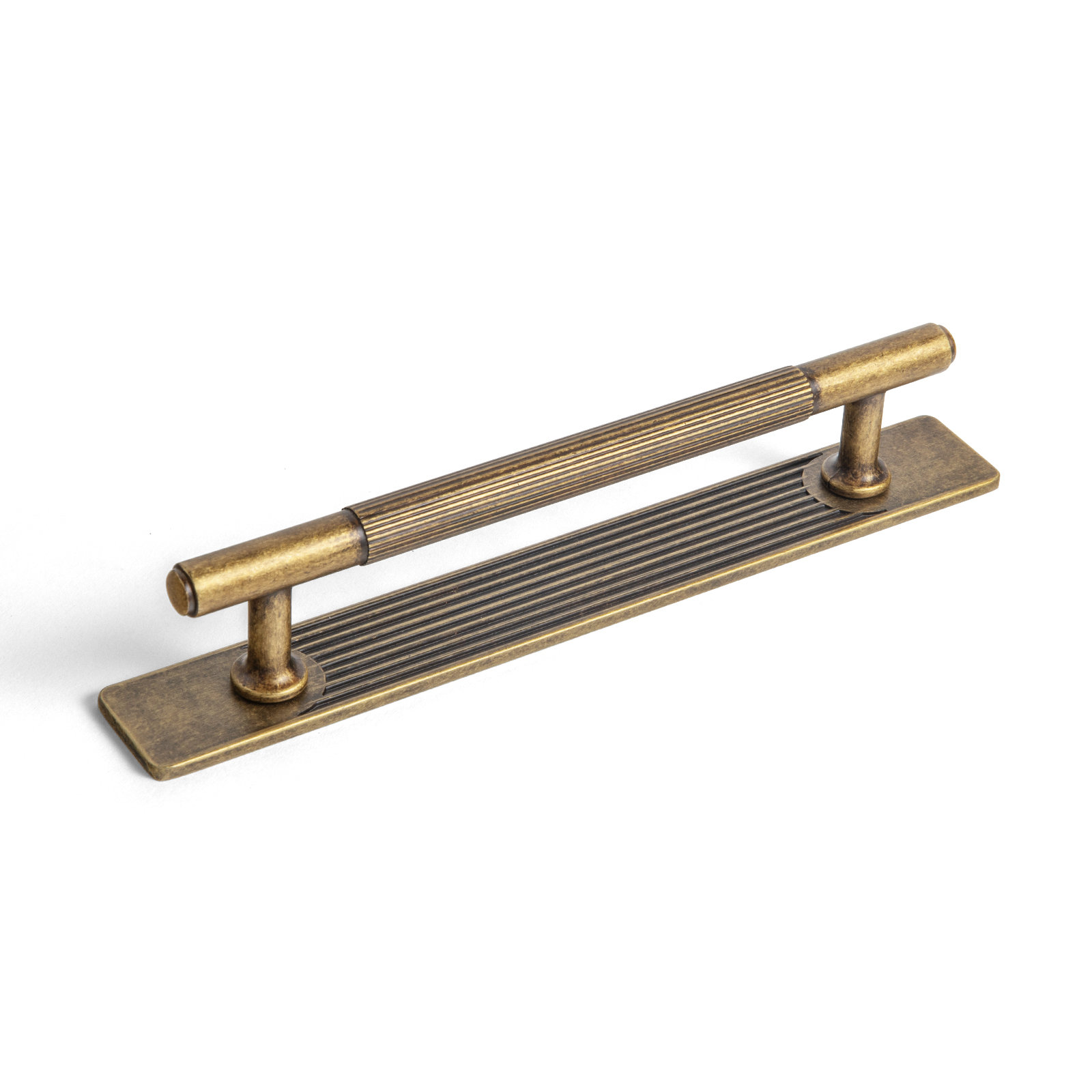 MECANS Striped Non-Slip Bar Pull Handle With Backplate(Gban) | Wayfair
