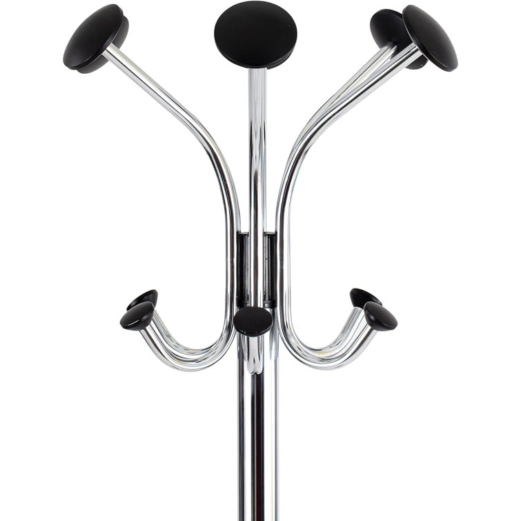 Rebrilliant Christos Stainless Steel Freestanding 6 - Hook Coat Rack ...