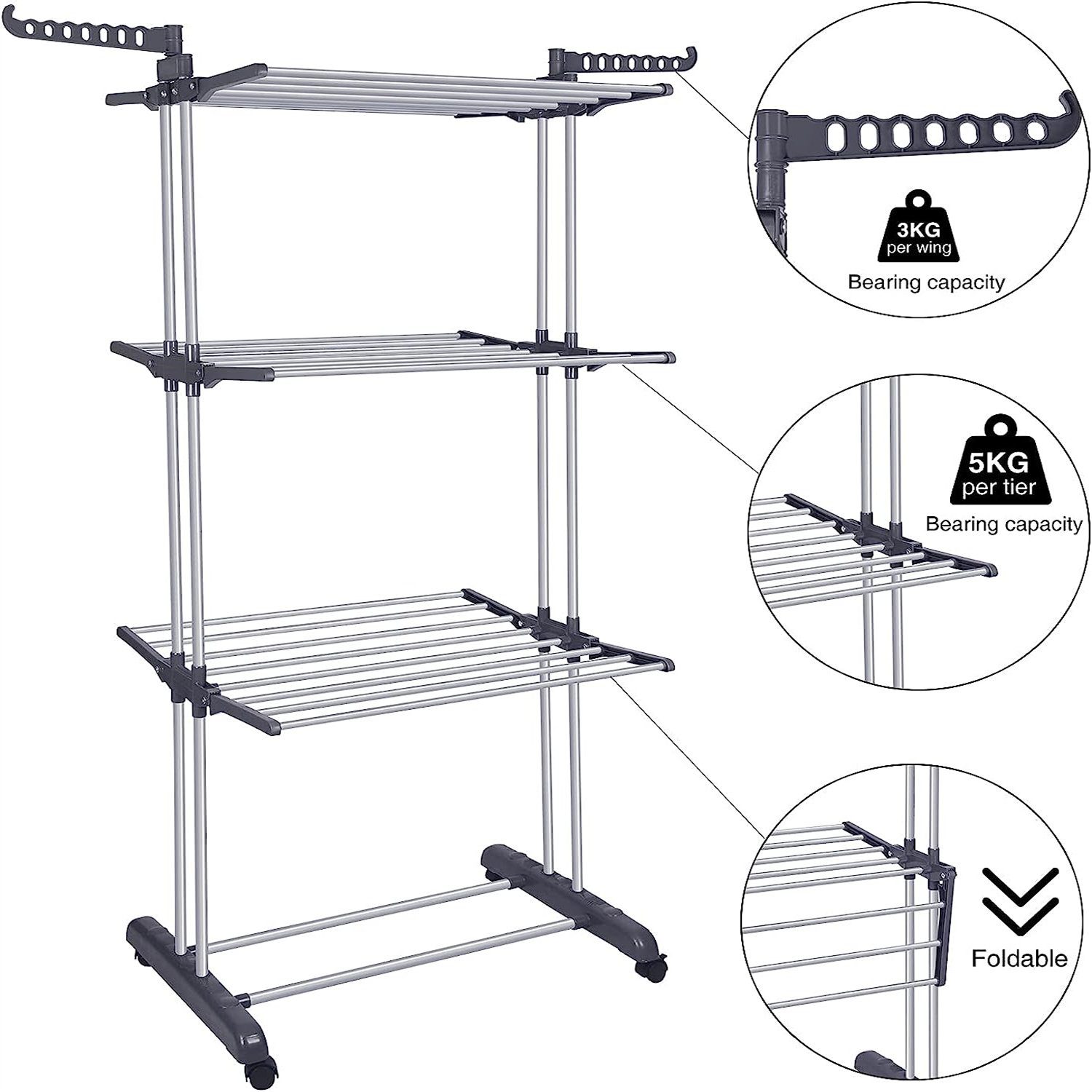 YITAHOME Stainless Steel Standard Drying Rack | Wayfair