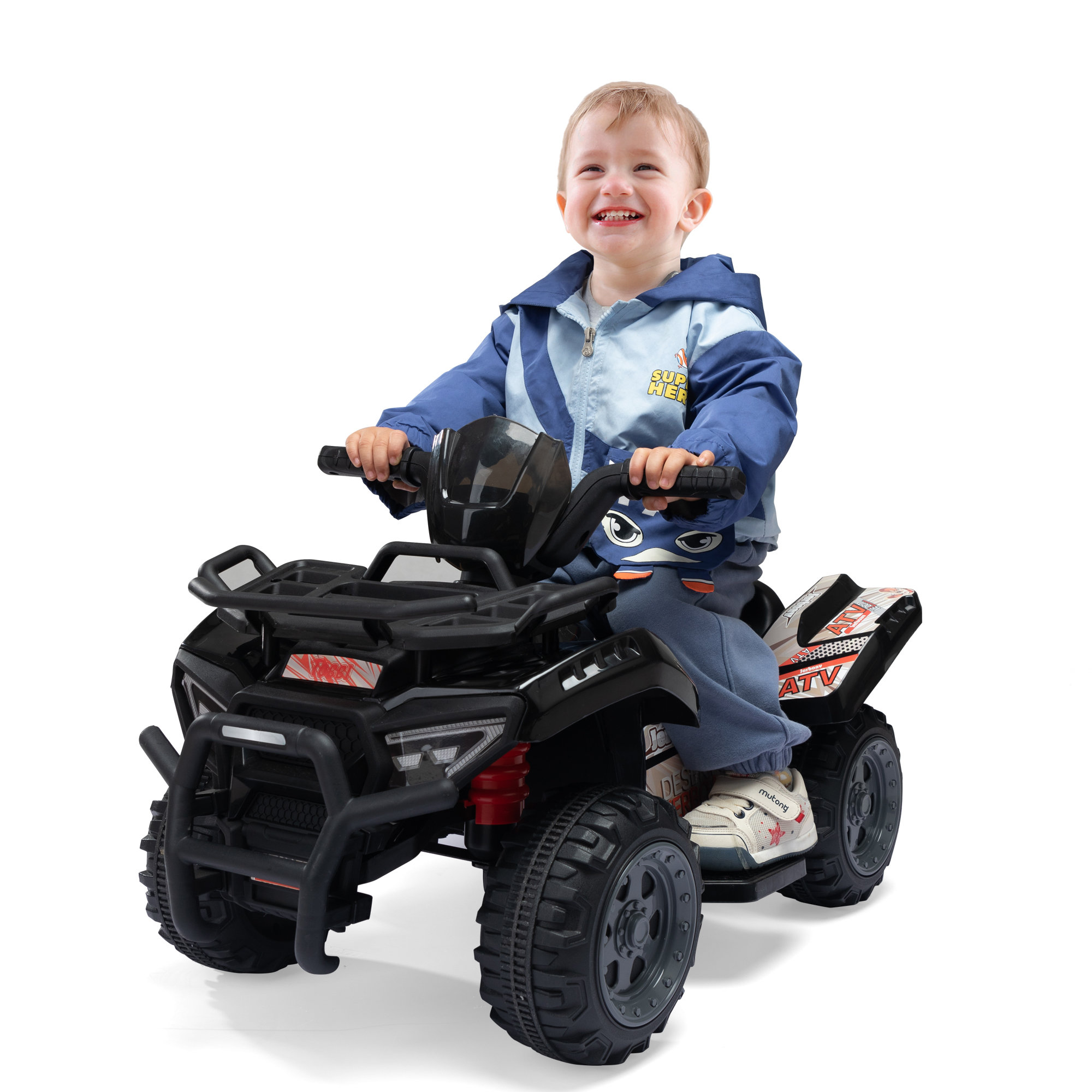 Tobbi 6V 1 Seater kids Power Wheel Ride On Toy For Toddlers With Music ...
