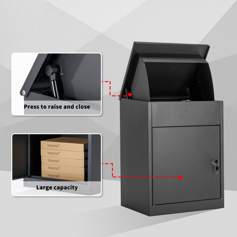 wanan Package Delivery Box for Outside, Large Galvanized Steel, Anti ...