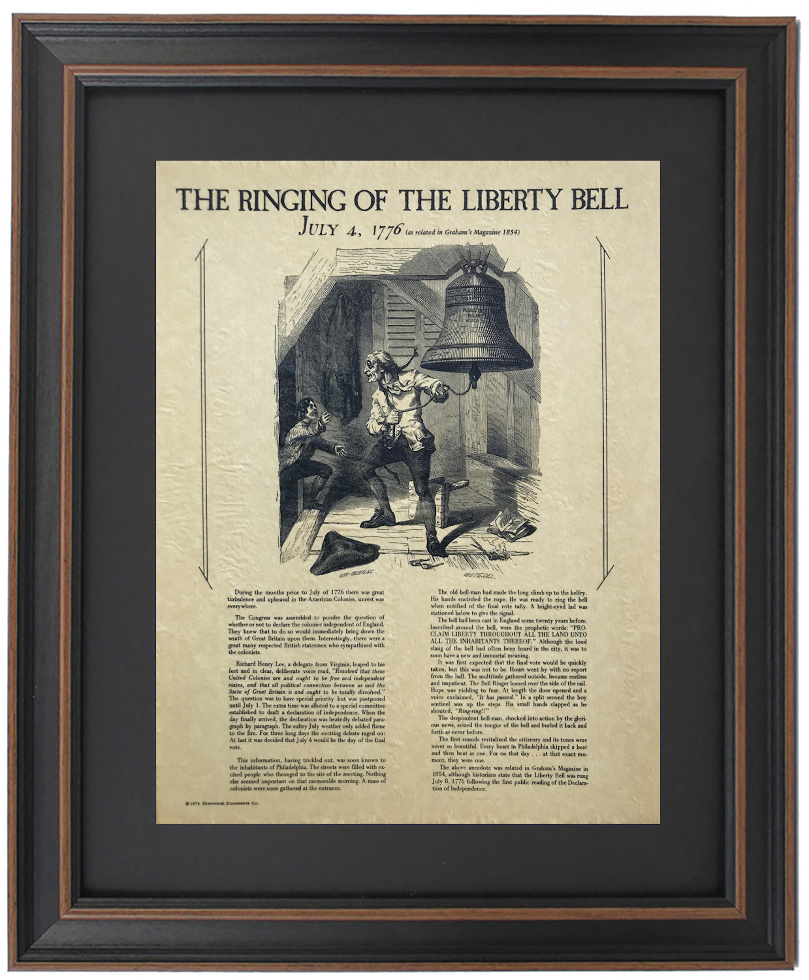 Alcott Hill® Story of the Ringing of the Liberty Bell | Framed Textual ...