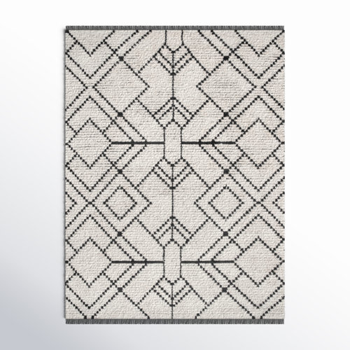 Geometric Shag Area Rugs You'll Love | Wayfair
