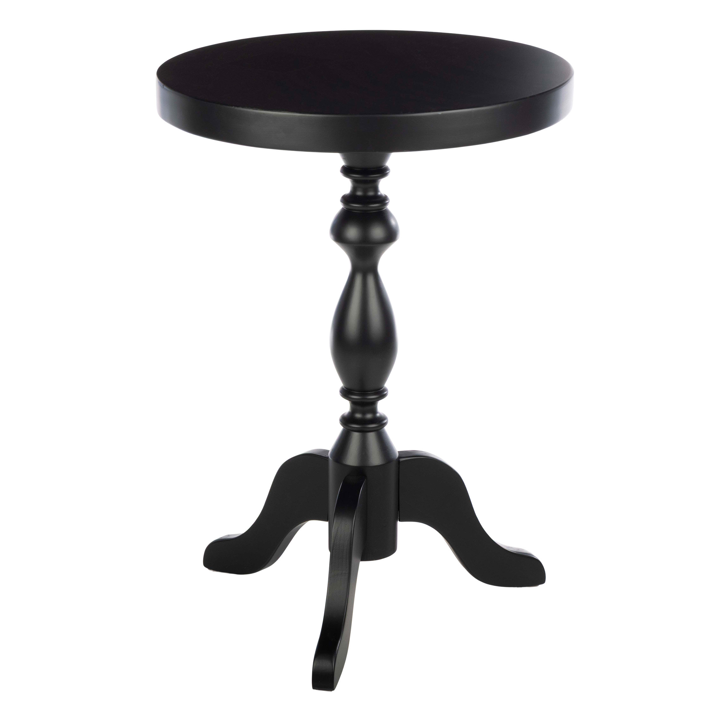Alcott Hill® Pedestal Side Table - Round End Table With Vintage Look ...