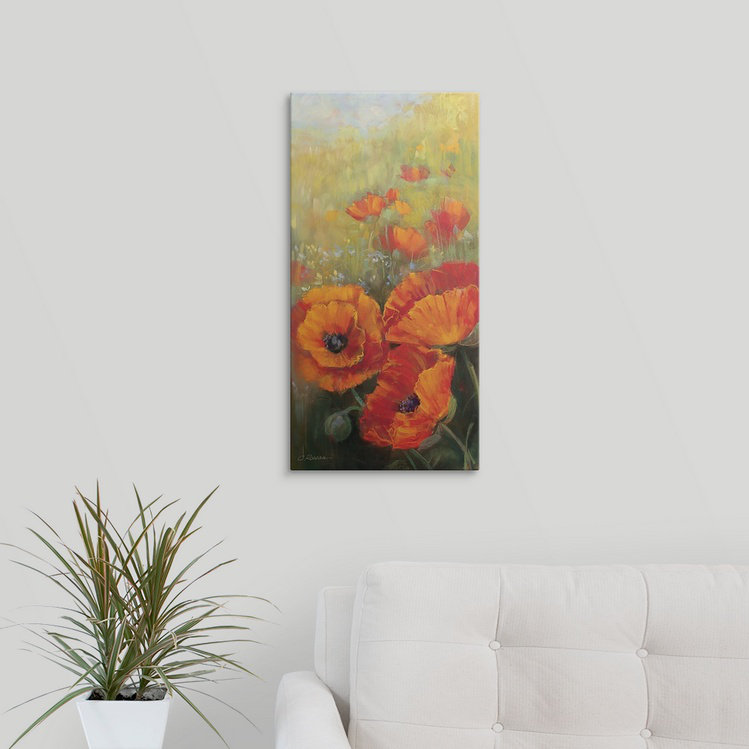 Winston Porter 'Orange Poppy Panel' - Print - Wayfair Canada