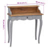 Brambly Cottage Writing Desk Solid Mahogany Wood 80x40x92 cm & Reviews ...