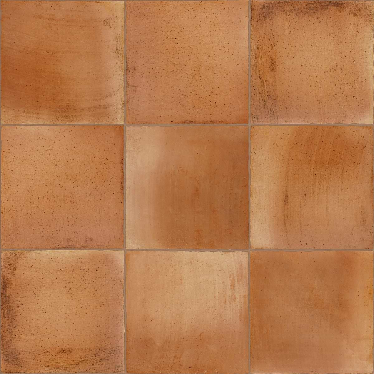 Bond Tile Solara Terracotta 17.71 In. X 17.71 In. Matte Porcelain Floor ...