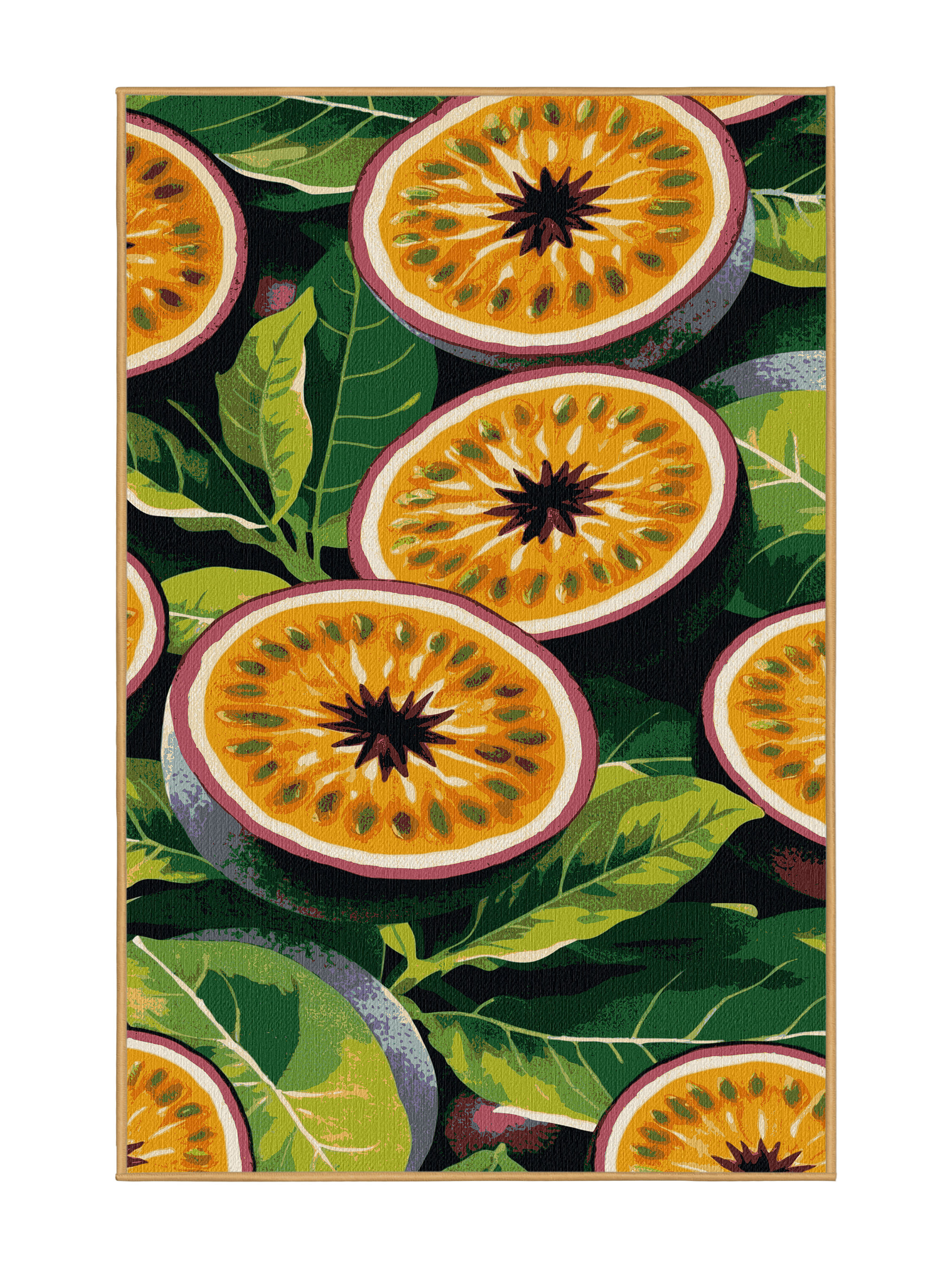 Dakota Fields Washable Passion Fruit Fruits Area Rug | Wayfair
