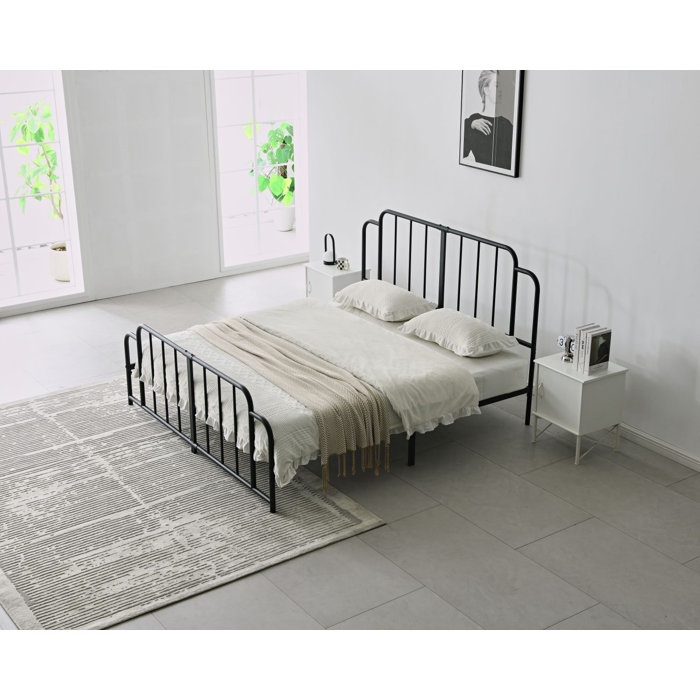 Ebern Designs Gurtha Metal Platform Bed & Reviews | Wayfair