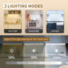 Lepotec 3Colors Bathroom Vanity Lighting, 64LED with 10 Levels Plug-in ...
