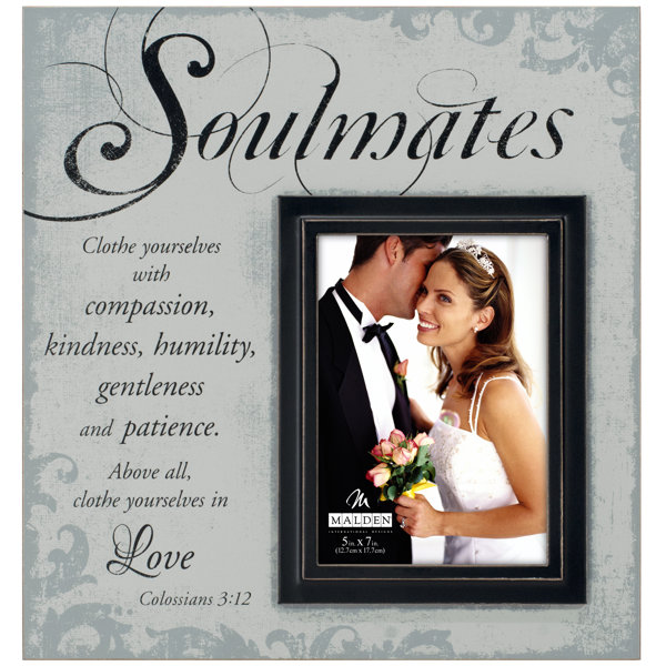 Winston Porter Cain Soulmates Scripts Picture Frame | Wayfair