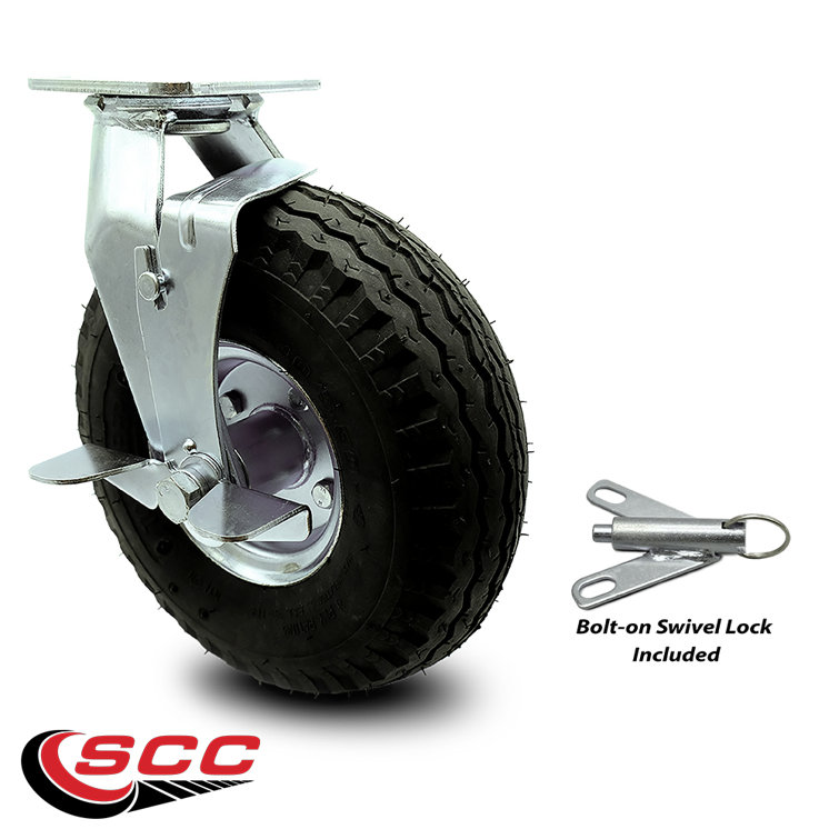 Service Caster Roulettes pivotantes avec frein et verrou pivotant ...