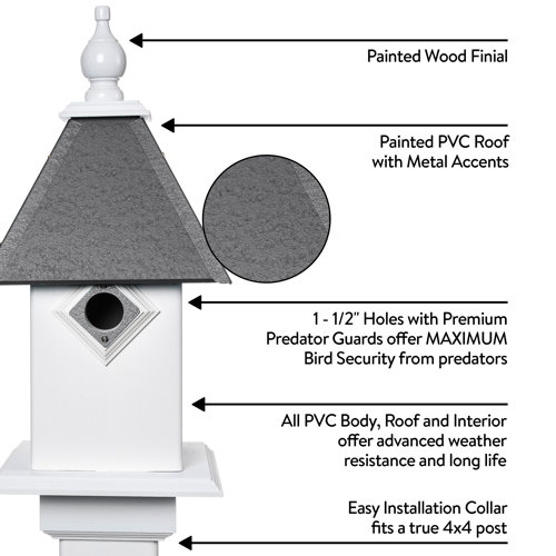 Wayfair | Post Mounted Bird Houses You'll Love in 2023