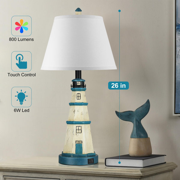 Breakwater Bay Table Lamps Set Of 2, Bedside Nautical Table Lamp ...