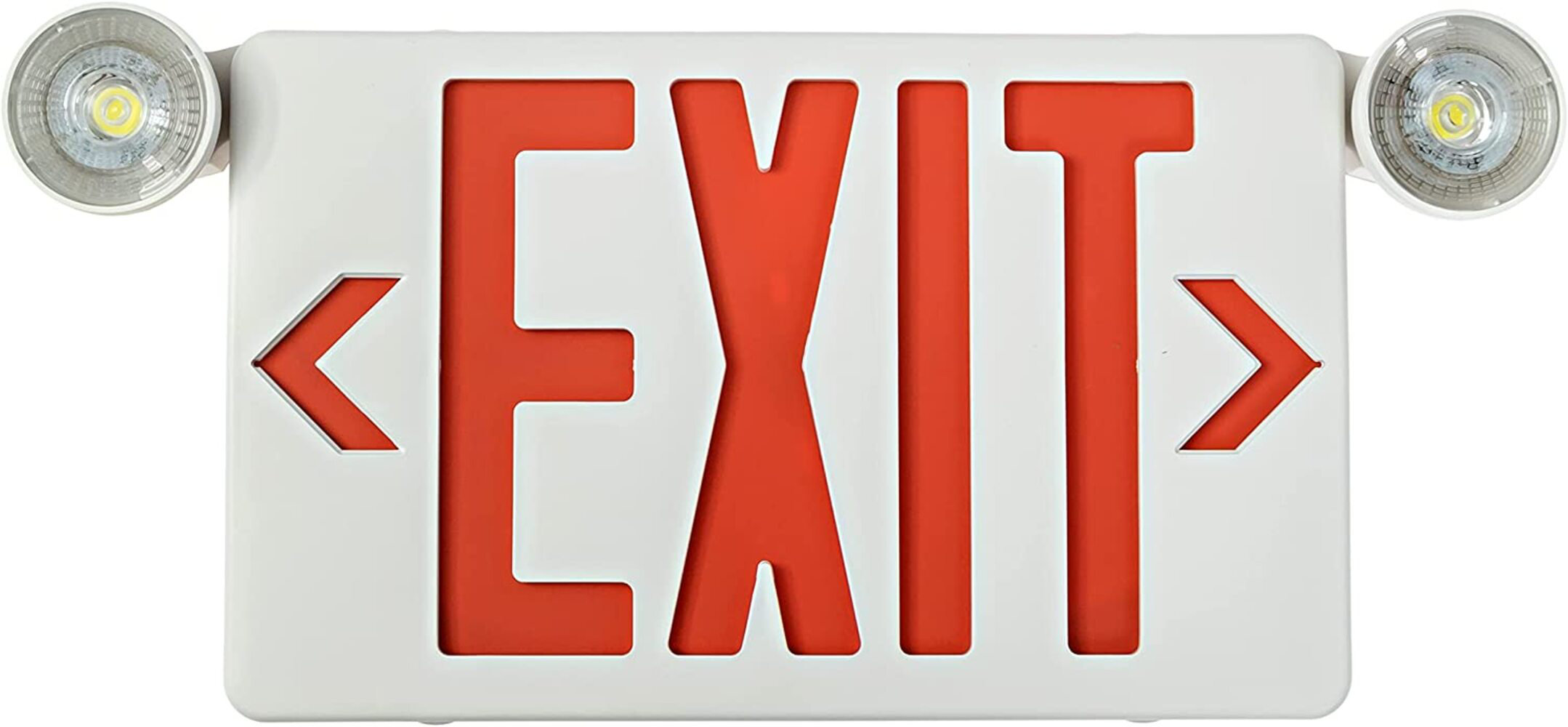 Ciata Lighting Thermoplastic Surface-Mounted LED Emergency Exit Combo ...