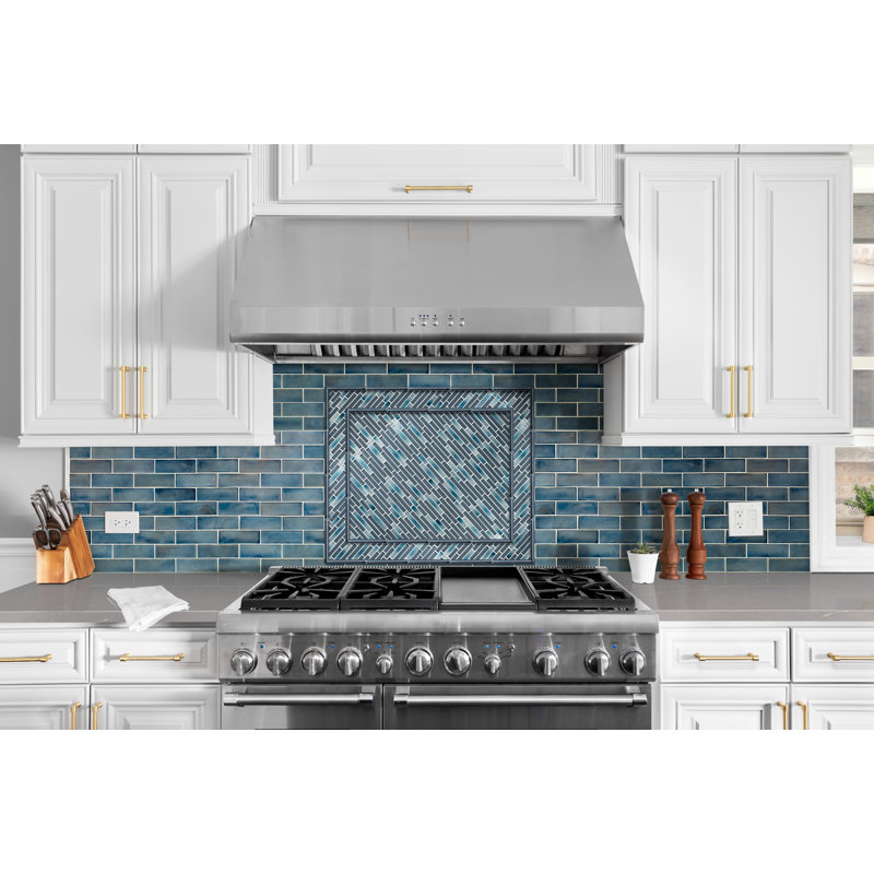 MSI Bay Blue 6" x 0.63" Ceramic Quarter Round Tile Trim | Wayfair