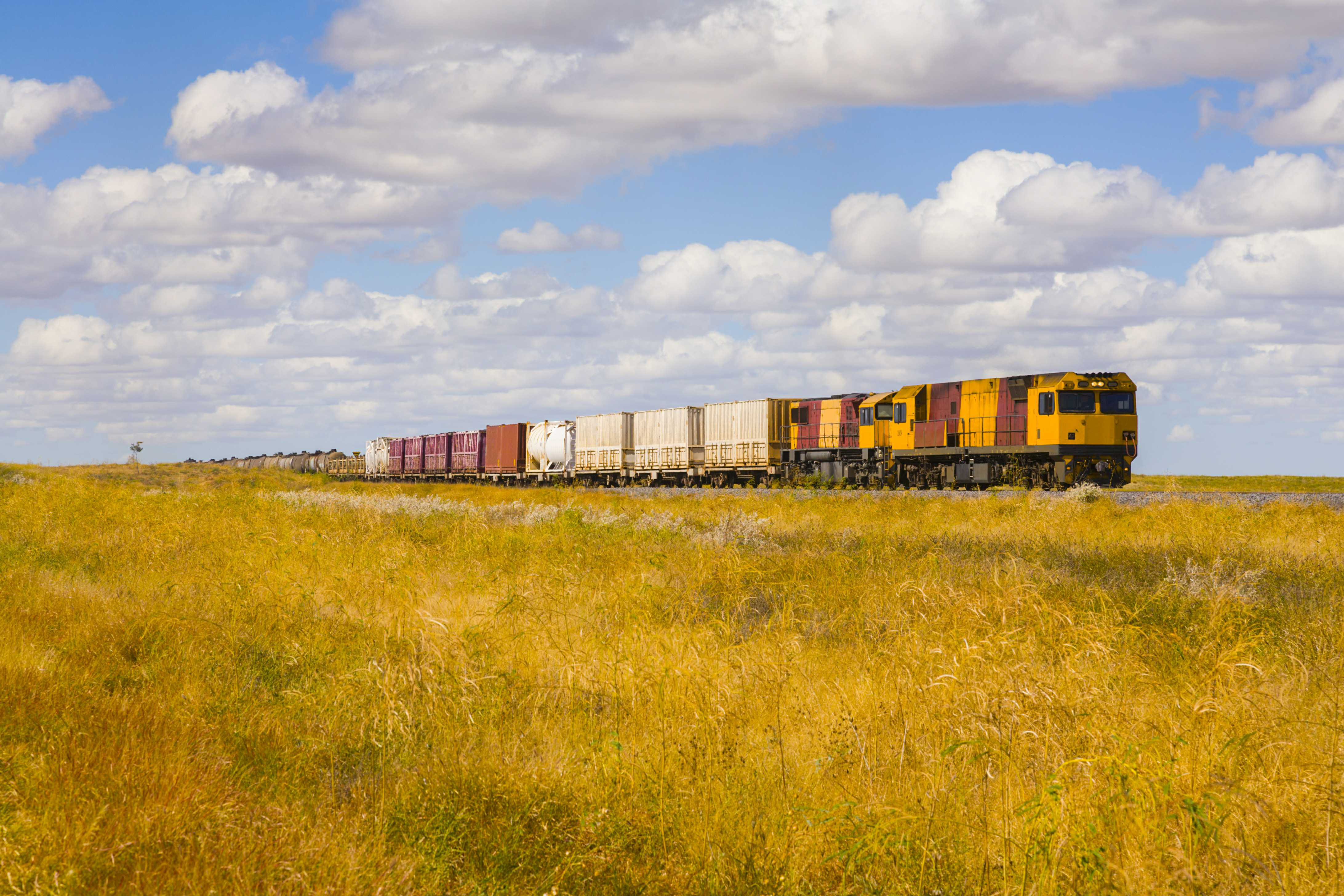 Ebern Designs Outback Diesel Locomotives by - Wrapped Canvas Photograph ...