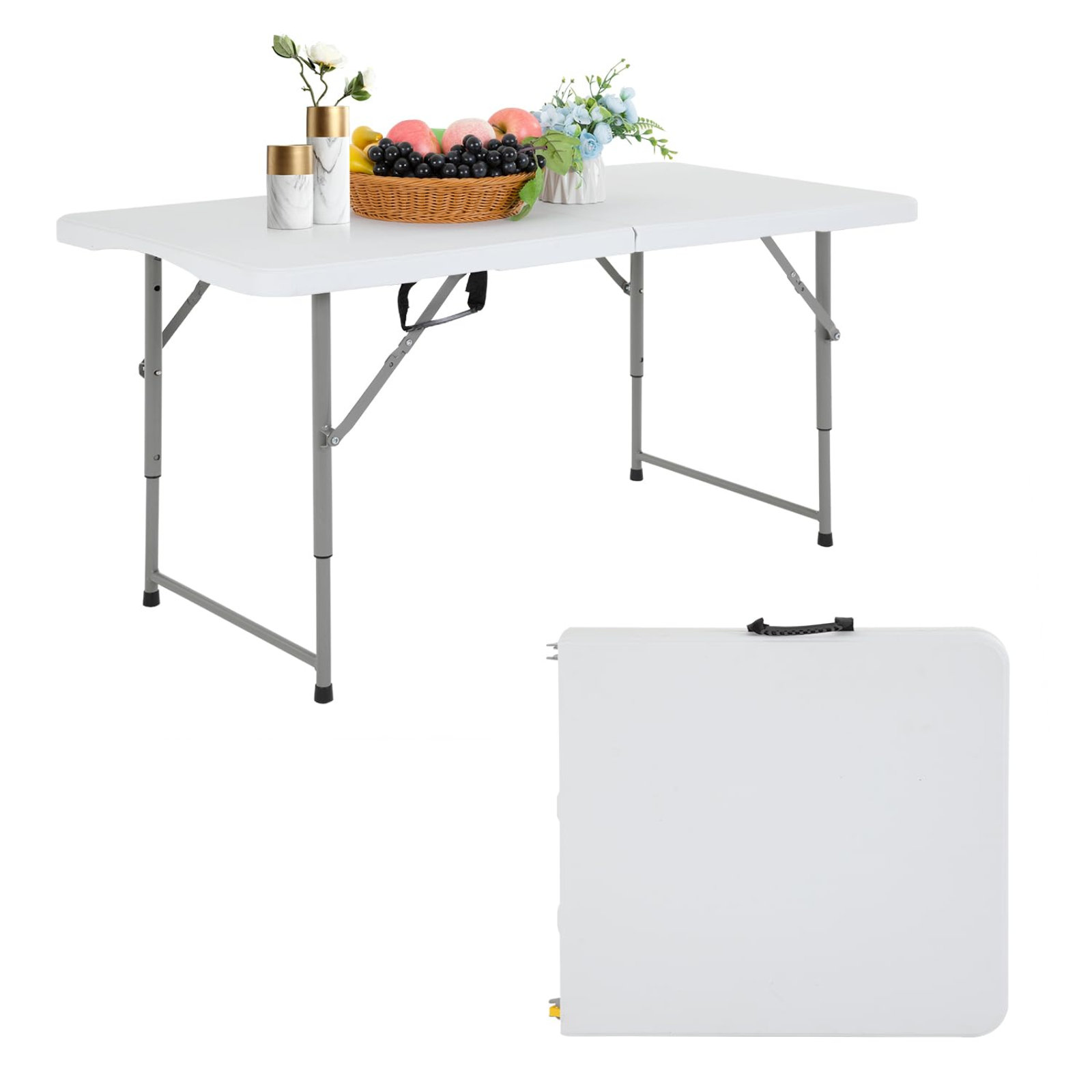 MASMIO Folding Tables Plastic Half Portable Foldable Table - Wayfair Canada