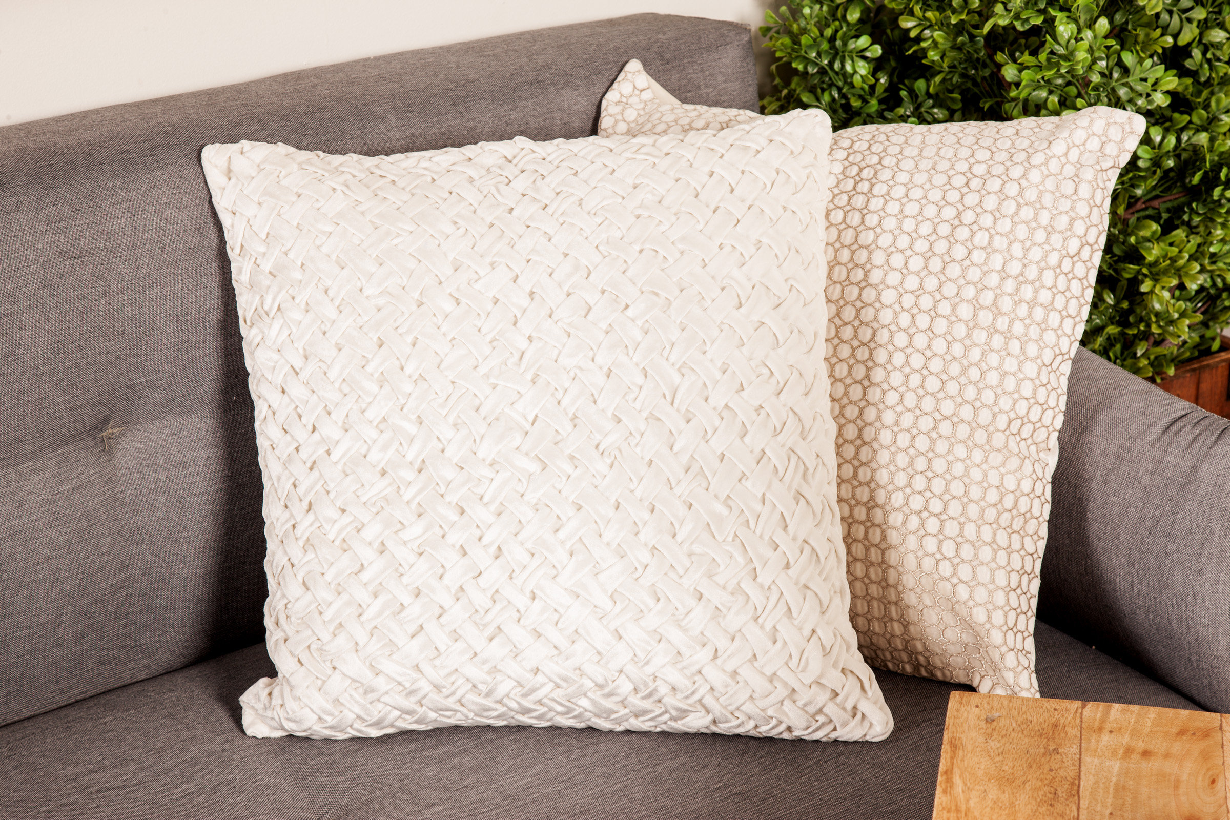 Cole & Grey Modern Smocking Throw Pillow & Reviews | Wayfair