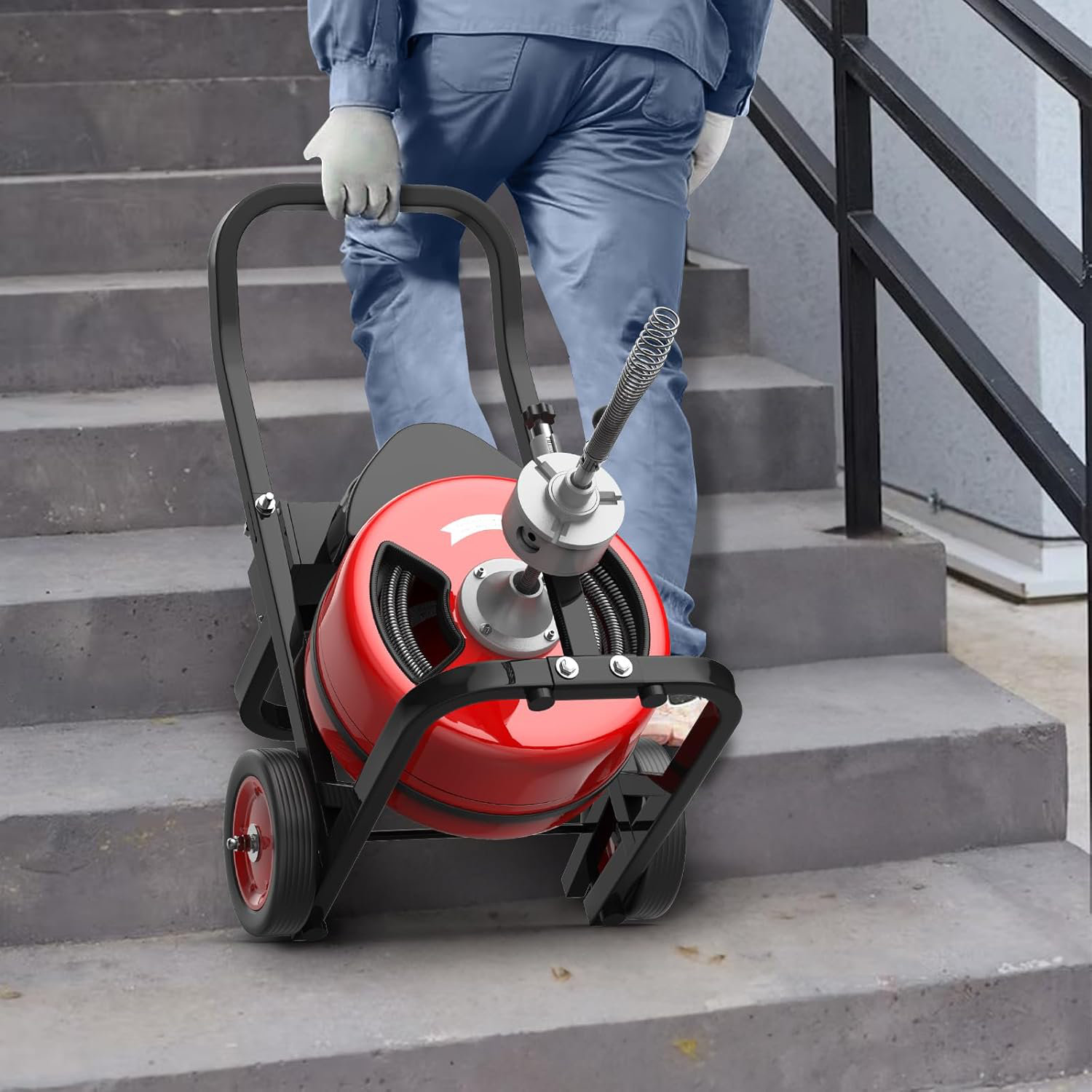 Yesurprise 100Ft 3/4 Inch Cable Drain Cleaning Machine, 750W Auto Feed ...