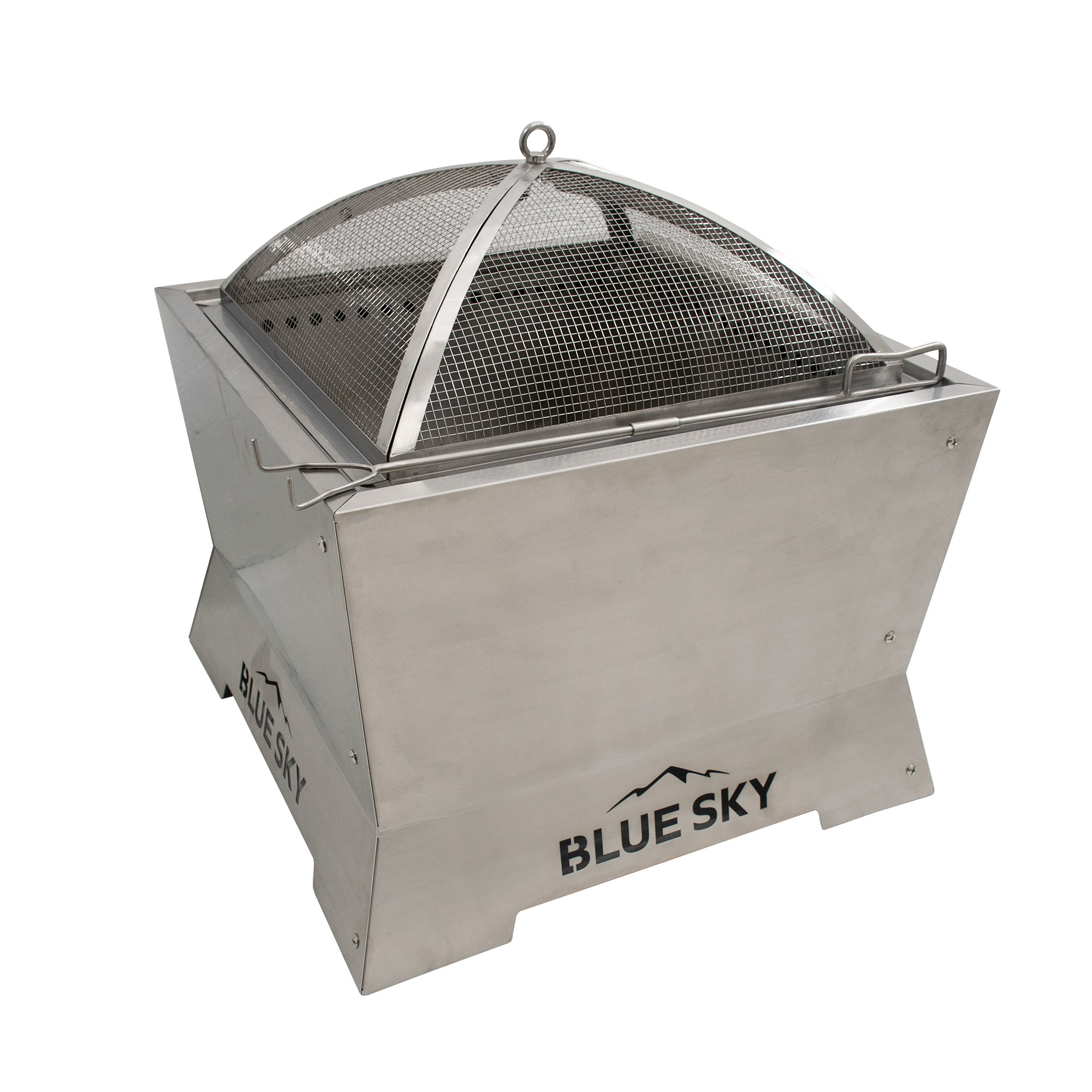 Blue Sky Outdoor Living Square Domed Stainless Steel Spark Screen and ...