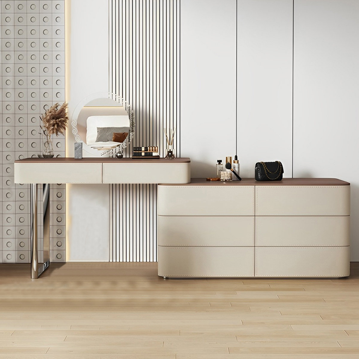 parkerlees Italian minimalist multi-functional dressing table | Wayfair