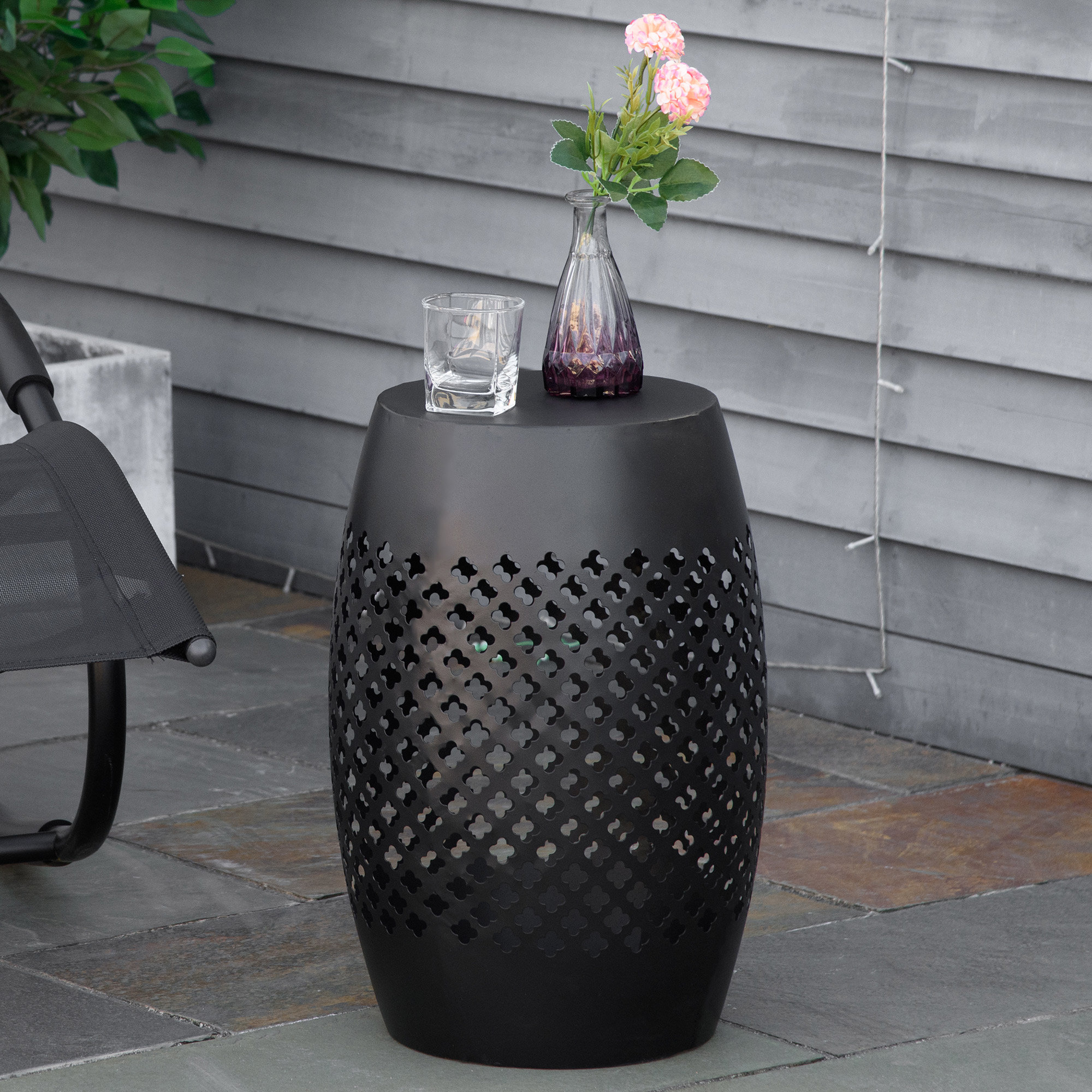 Dakota Fields Dunte Steel Top End Table | Wayfair