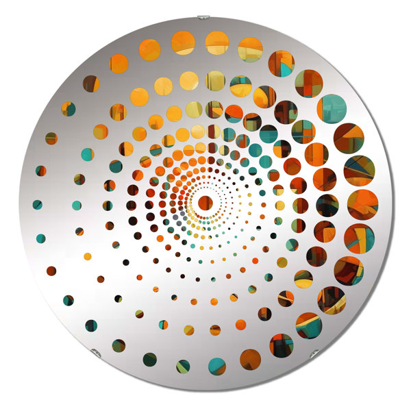 Wrought Studio Akimi - Spiral Circle Wall Mirror | Wayfair