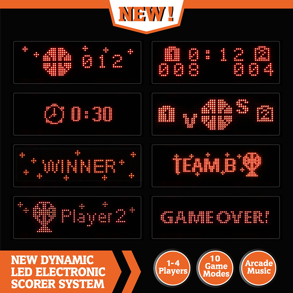 Hall Of Games Xtra Long Shot Ez-fold Premium Arcade Game With Built-in ...