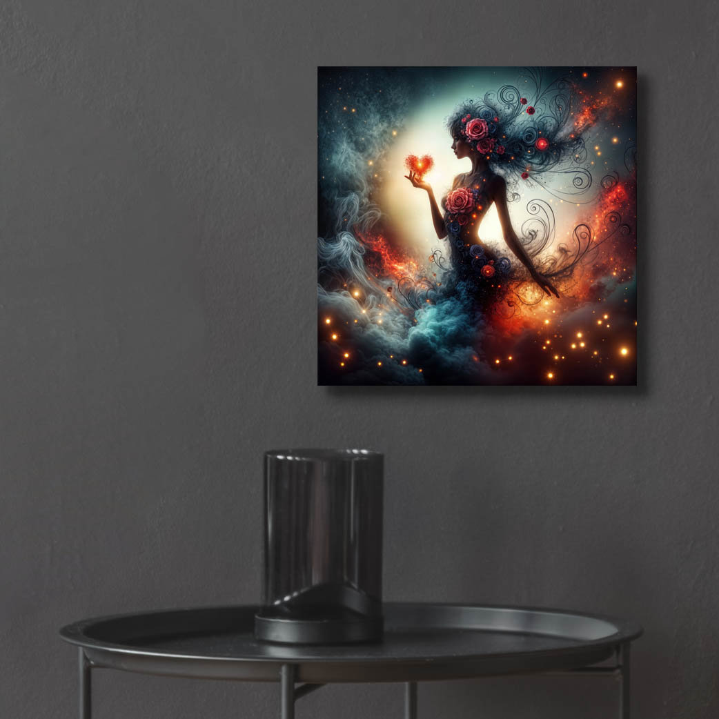 Epic Art 'Love And Roses 3' by Rey Klimt Acrylic Glass Wall Art | Wayfair