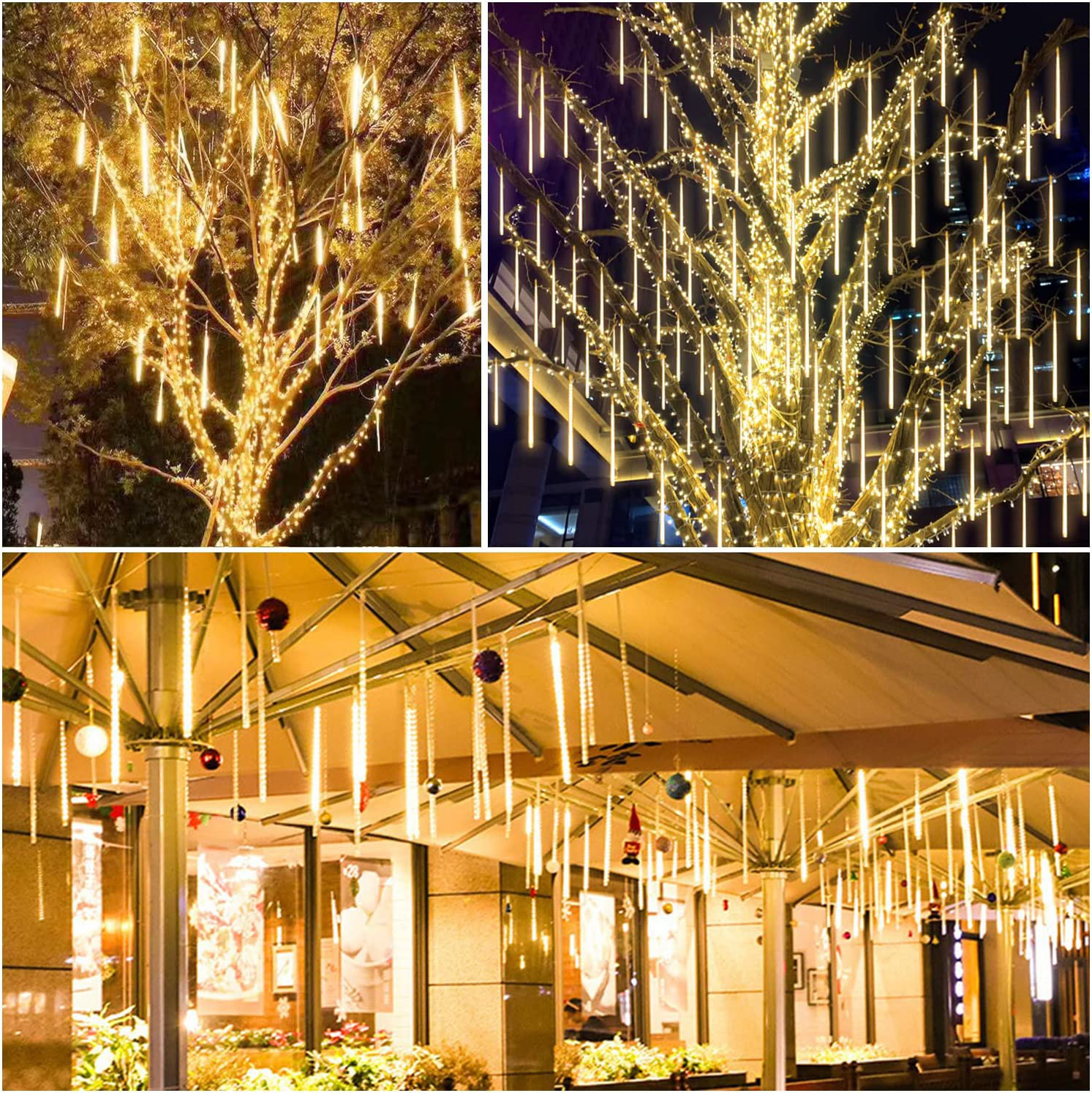 The Holiday Aisle® Christmas Lights Outdoor Meteor Shower Rain Lights ...