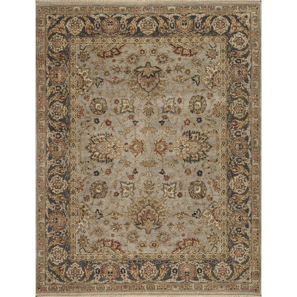 Samad Rugs Sovereign Hand-Knotted Wool Oriental Area Rug in Cream/Camel ...