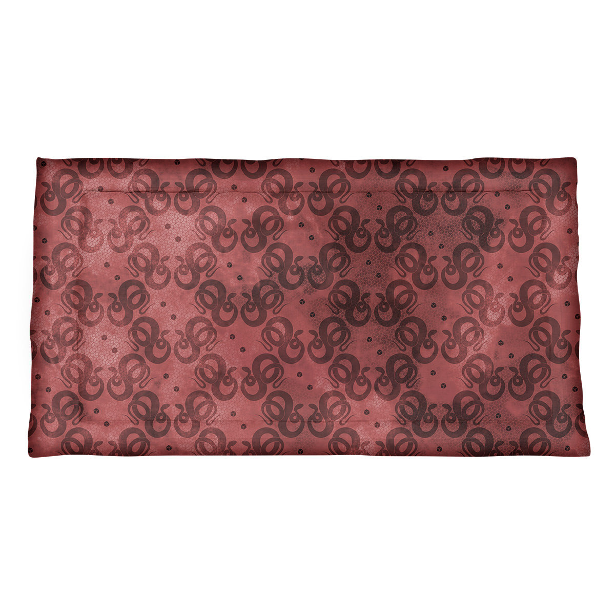 ArtVerse Katelyn Elizabeth Red Snakes Pattern Pillow Sham - Microfiber ...