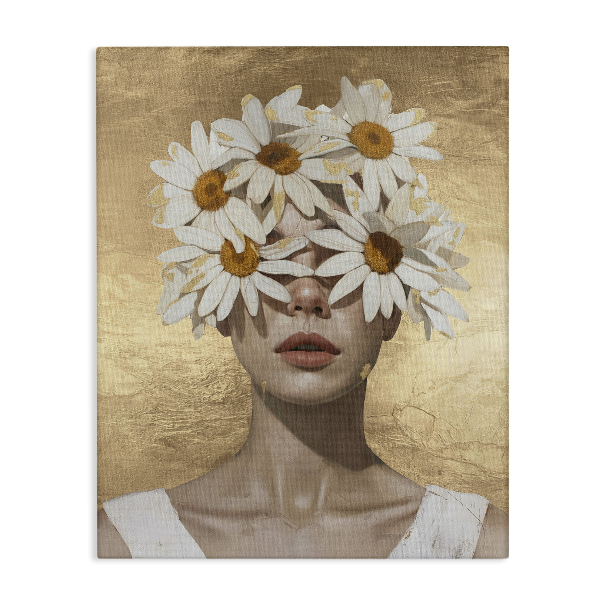 Red Barrel Studio Daisy Adorned Woman Canvas Wall Art by Svetlana ...