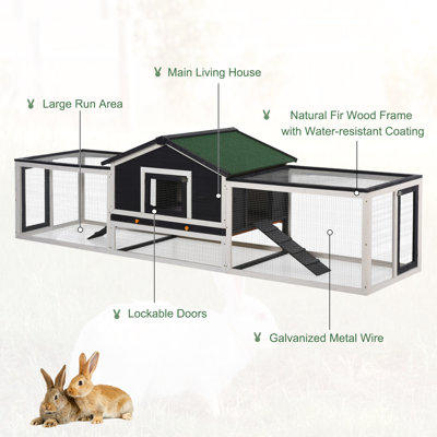 Tucker Murphy Pet™ Lunenburg Weather Resistant Rabbit Portable Hutch ...