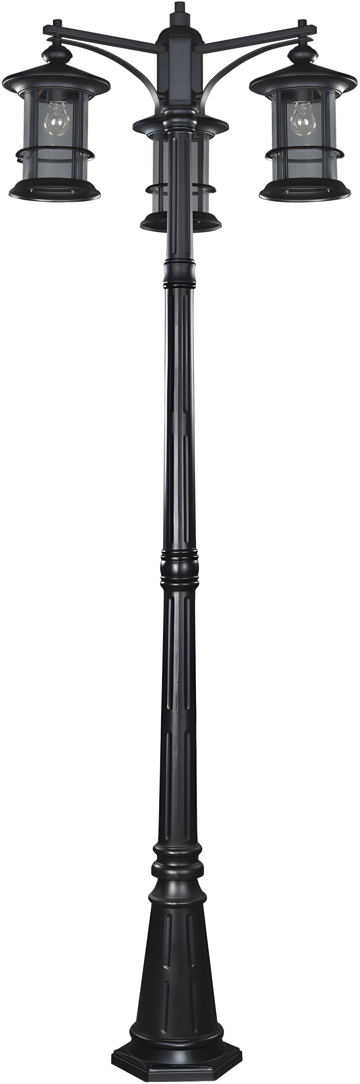 Co-t Treehouse Collection 3-Light Outdoor Post Lamp For Exterior Home ...