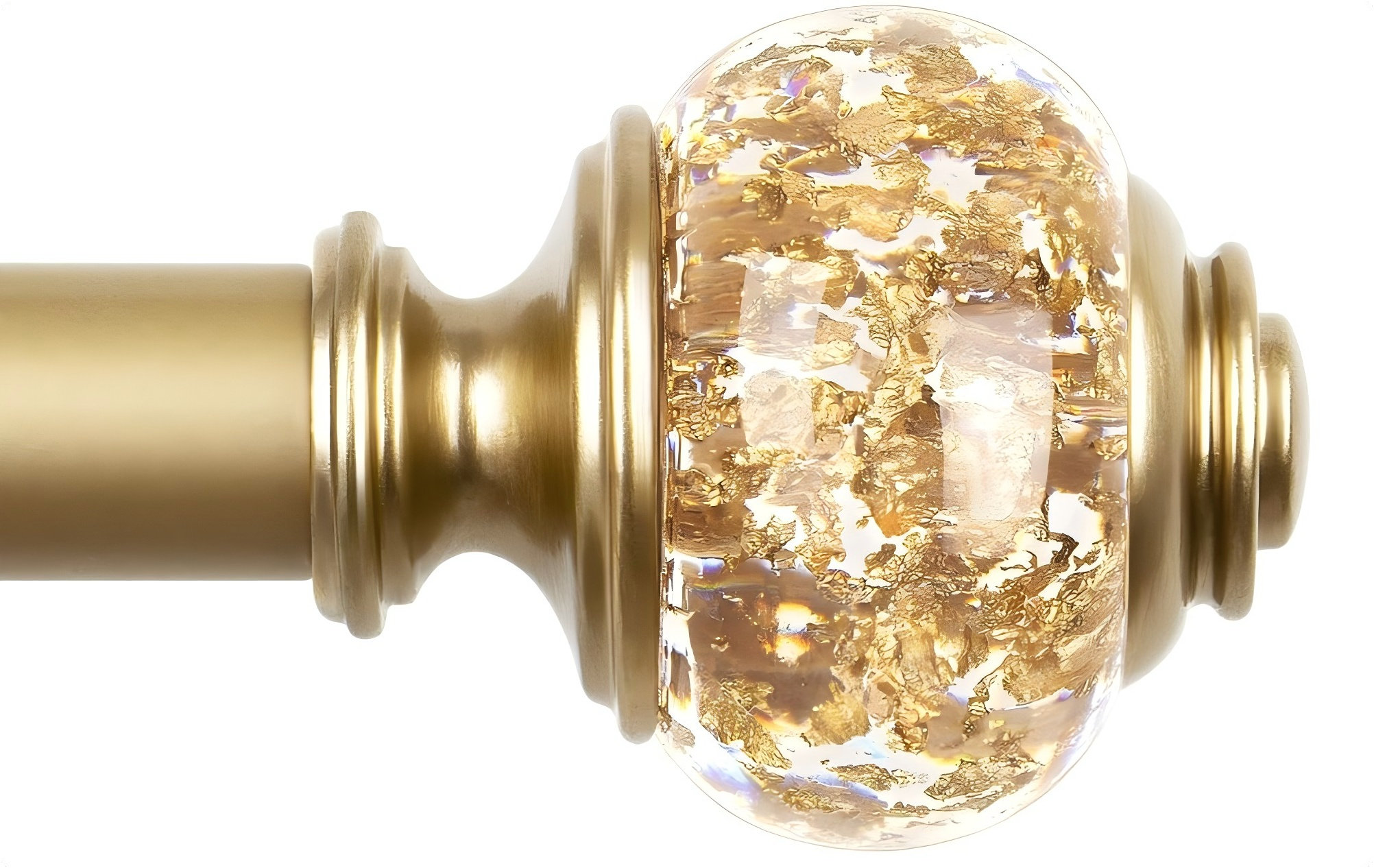 Rosdorf Park Luxury Gold Curtain Rod 48 To 84 Inch, Telescoping ...