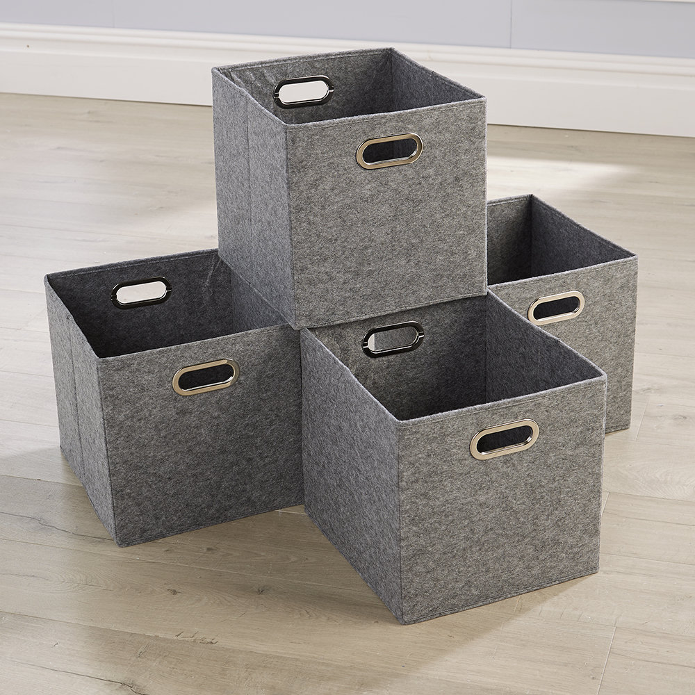 17 Stories Folding Soft Storage Utility Cube Basket Box & Reviews ...
